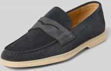 Carl Gross Loafer aus echtem Leder in Suede-Optik