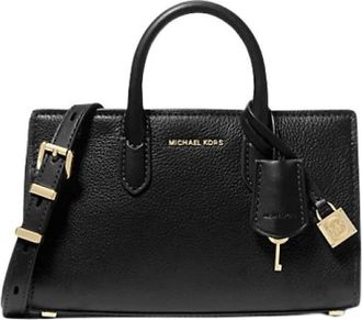 Michael Kors Femme, Sacs, Noir, Taille: ONE Size Petit Sac en Cuir Scarlett - Noir