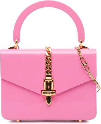 Gucci Hobo Bags - Mini Acrylic Sylvie 1969 Top Handle Bag - Gr. unisize - in Gold - f&uuml;r Damen