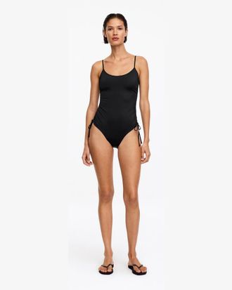 Arket Badeanzug Mit Bindeb&auml;ndern -Schwarz