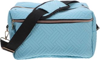 PartyKindom Gro&szlig;e Stricktasche Garnaufbewahrungsorganizer mit Rei&szlig;verschluss Tragbarer N&auml;hbeutel aus Robustem Material f&uuml;r Strick und H&auml;kelzubeh&ouml;r Seitliche Tasch