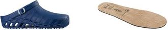 Scholl Clog Evo Bleu + Semelles Antistatiques avec Memory Cushion pour Clog Evo - Bleu/Marron