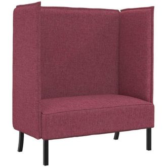 vidaXL Hoher R&uuml;cken Sofa Weinrot 109 x 56 x 121 cm Stoff vidaXL