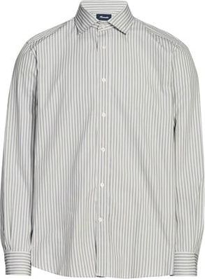 Fa&ccedil;onnable Chemise &agrave; rayures en coton