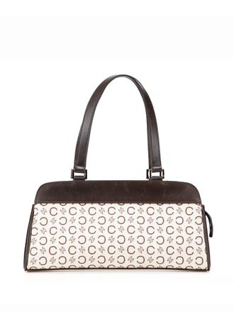 Celine sac &agrave; main en toile &agrave; motif Macadam (2001) - Marron