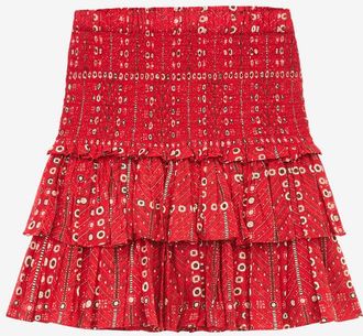 Isabel Marant Jupe Naomi - Femme - Rouge - Taille 34 - Marant &Eacute;toile