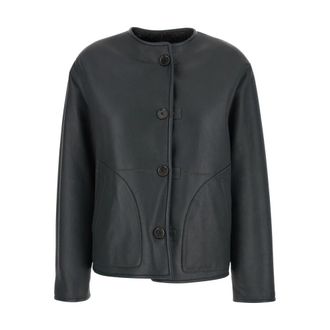 Arma Gr&uuml;ner Merinillo Alba Nappa Mantel - - Jackets - Damen - Gr&uuml;n - XS