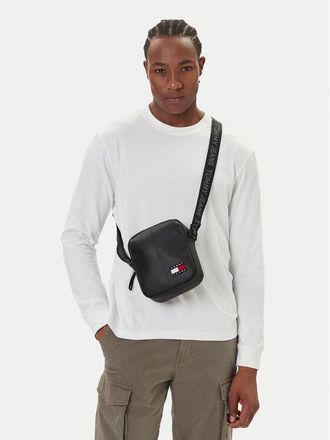 Tommy Jeans Umh&auml;ngetasche Tjm Ess Daily Pu Reporter AM0AM13712 Schwarz