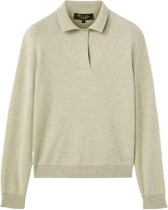Loro Piana Femme, Pulls, Beige, Taille: 38 FR Cashmere Tricots