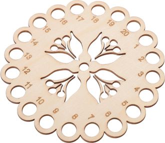 BESTONZON SOIMISS Holz Stickgarn Organizer Fadenhalter mit Hohlmuster Langlebiger Kreuzstich Floss Threader Tragbares N&auml;hzubeh&ouml;r f&uuml;r Stickerei und Garnaufbewahr