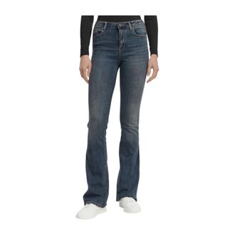 A|X Armani Exchange Jean Flare Indigo Ultra-Stretch - Femme - Jeans - Bleu - Taille: W27
