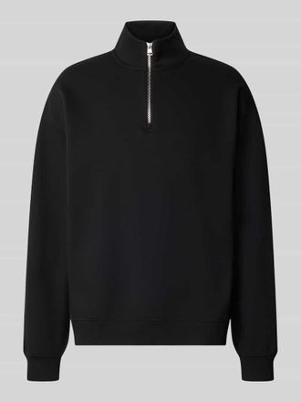 HUGO BOSS Regular Fit Troyer aus Baumwoll-Mix Modell Dalizip