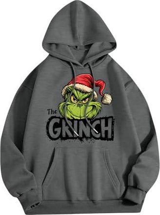 Generic Le Grinch Sweat A Capuche Femme Oversize Pilou De Vêtements Costume Pyjama Polaire Christmas Sweet Vetement Deguisement Noël Hiver Moche The Plaid Fem