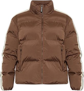 Palm Angels Homme, Vestes, Brun, Taille: M Veste Isol&eacute;e Avec Col Montant