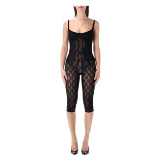 The Attico Femme, Combinaisons et Ensembles, Noir, Taille: 38 FR Lace Overall