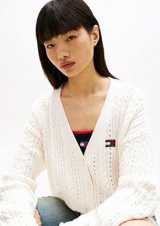 Tommy Jeans Strickjacke TJW BOXY GMD CARDIGAN