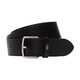 Lacoste Eleganter Herren Leder G&uuml;rtel Schwarz - - Accessories - Herren - Schwarzk - 130 CM