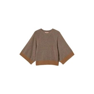 Twinset Damen, Strickwaren, Braun, MGr&ouml;&szlig;e