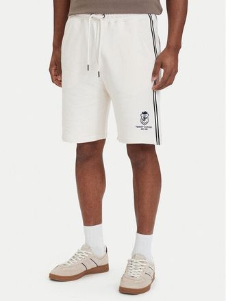 Tommy Hilfiger Sportshorts Crest Embroidery MW0MW42878 Hellbeige Relaxed Fit