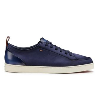 Santoni Homme, Chaussures, Bleu, Taille: 42 1/2 EU Montecarlo Baskets