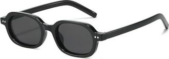 Generic Lunettes De Soleil Elliptiques &Agrave; Petite Monture For Hommes Et Femmes, For Les D&eacute;placements, La S&eacute;ance Photo, Le Shopping(Black)