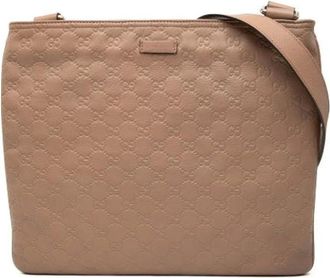 Gucci Pre-owned Cuir sacs-gucci - Femme - Pre-owned - Brun - Taille: ONE Size