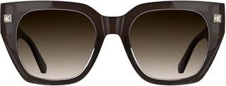 Calvin Klein Jeans Womens Sunglasses CKJ25620S - Brown with Gradient Brown Lens