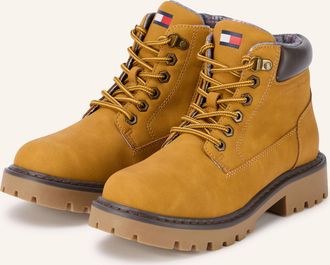 Tommy Hilfiger Schn&uuml;rboots braun