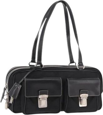 Prada Sac bandouli&egrave;re vintage doccasion - Femme - Pre-owned - Noir - Taille: ONE Size