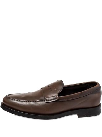 Tod's mocassins en cuir pre-owned - Marron