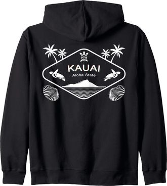 Cervera & Team Hawaii Kauai Aloha State Hawaii Palmen Meeresschildkr&ouml;te Souvenir Kapuzenjacke
