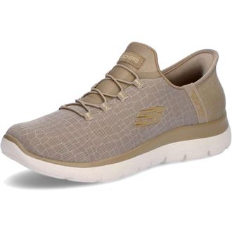 Skechers Damen Hands Free Slip-ins Summits-Classy Night Sneaker, TPGD = Taupe/Gold, 39 EU Weit