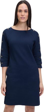 Betty Barclay Damen Casual-Kleid mit Knöpfen 36, dunkelblau