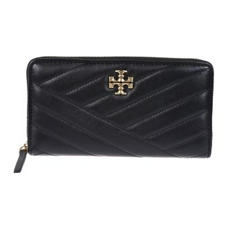 Tory Burch Gesteppte Ledergeldb&ouml;rse mit Rei&szlig;verschluss - - Accessories - Damen - Schwarzk - ONE SIZE