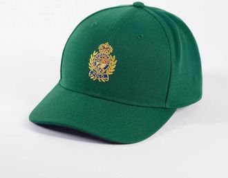 Polo Ralph Lauren Casquette de baseball &agrave; logo blason - Vert for&ecirc;t nouveau