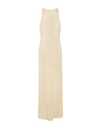8 by YOOX ORGANIC COTTON OPEN WORK LONG DRESS