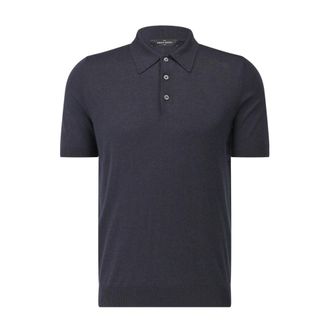 Gran Sasso Seidenpolohemd - - Tops - Herren - Blau - 4XL