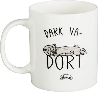 COOK CONCEPT Cook Concept Le Fabuleux Shaman 42-2X-006 Tasse Dark va dort, Porzellan, 12 x 10 cm, Weiß und Grau