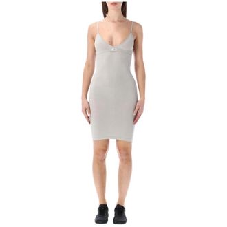 Maison Margiela Rippstrick-Tr&auml;gerkleid - - Dresses - Damen - Grau - S/M