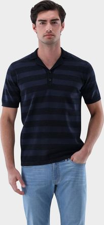 van Laack Kurzarm Strickpolo mit Reverskragen