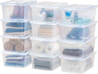 Iris IRIS CNL klar Aufbewahrungsbox aus Kunststoff, farblos, 17 Qt, 12