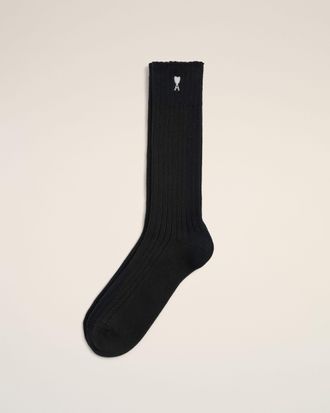 Ami Chaussettes noires en coton Ami de Coeur Noir - 35-38 - Unisex