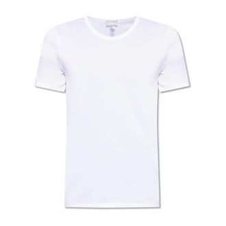 Hanro Homme, Tops, Blanc, Taille: M T-Shirt ras du cou en coton pur
