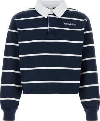 Sporty & Rich Homme, Tops, Bleu, Taille: XL Polo
