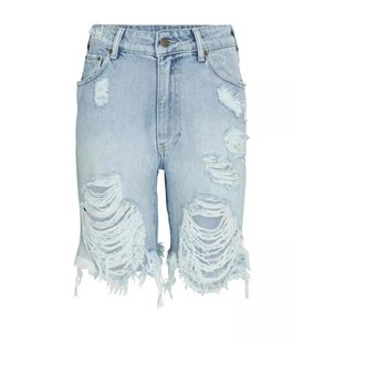 SER.O.YA Sammy Mid Rise Short - - Shorts - Damen - Blau - W24