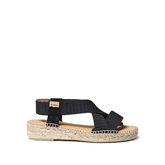 Toni Pons Espadrille Femme en Tissu &eacute;lastique - EIRE-TR Noir, 35 EU