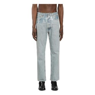 Maison Margiela Taped Straight Leg Jeans - - Jeans - Herren - Blau - W31