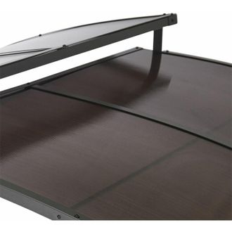 Leco Leco Ersatz Polycarbonat-Dachplatten-Set f&uuml;r Profi-Grillpavillon 2,45 x 1,5 m, grau-braun