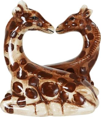 Ebros Gift Zoo Safari Salz- und Pfefferstreuer mit langem Hals, Giraffe, Tierliebhaber, Keramik, magnetisch