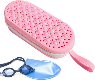 Generic Brillenhalter Schwimmen,Schneebrille Aufbewahrungsbox | Schutzh&uuml;lle F&uuml;r Taucherbrillen, Tragbare Schnorchelbrille Organizer